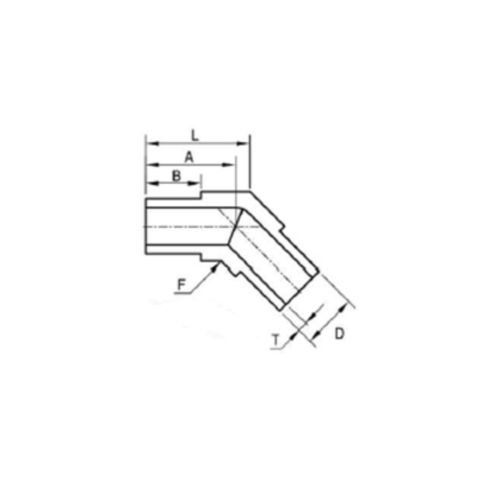 JSK Micro 45° Elbow - Mega Valve & Fitting Pte Ltd
