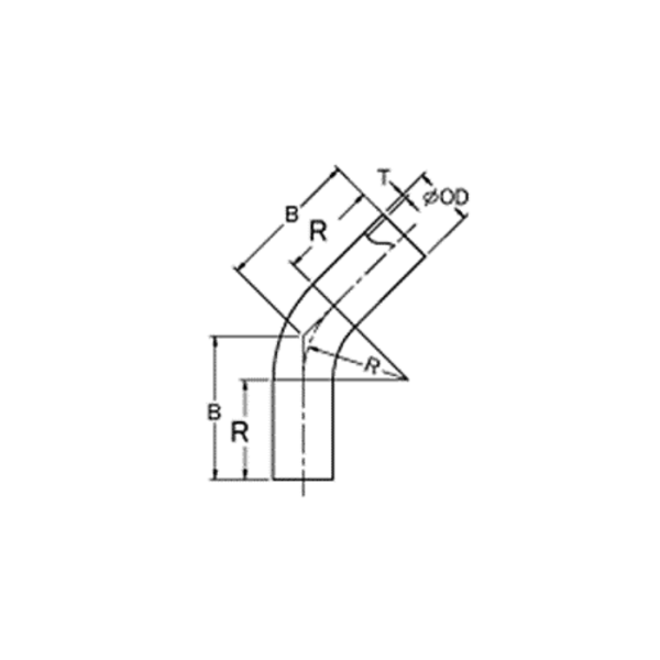 KUZE Elbow 45° - Mega Valve & Fitting Pte Ltd